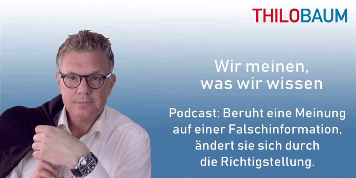 226 Klartext-Podcast: Wir meinen, was wir wissen | Thilo Baum
